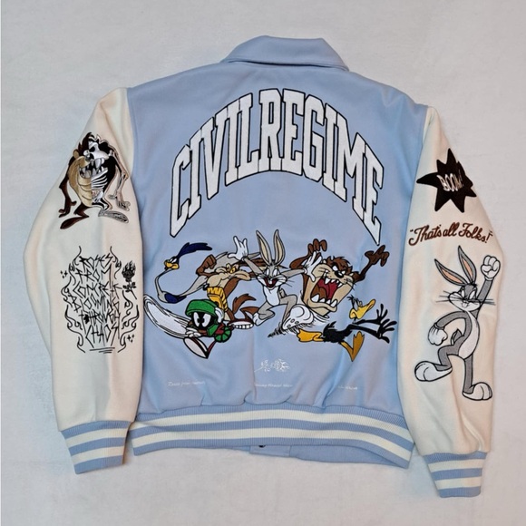 Civil Regime | Jackets & Coats | Looney Tunes X Civil Regime Varsity ...